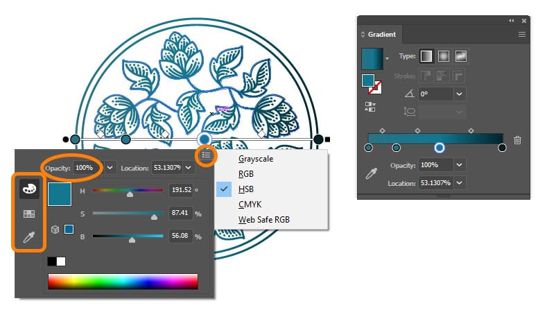 How to Use Gradient Tool in Illustrator | WebTopic