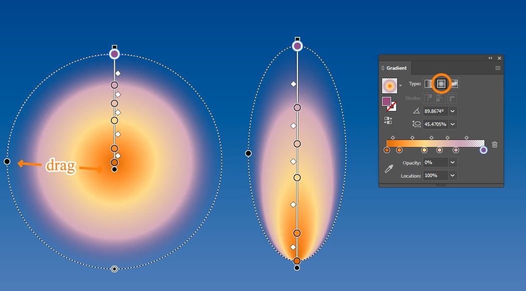 How to Use Gradient Tool in Illustrator | WebTopic