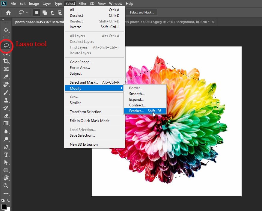 How To Apply Feather Effect In Photoshop Webtopic how-to-apply-feather-effect-in-photoshop-webtopic
